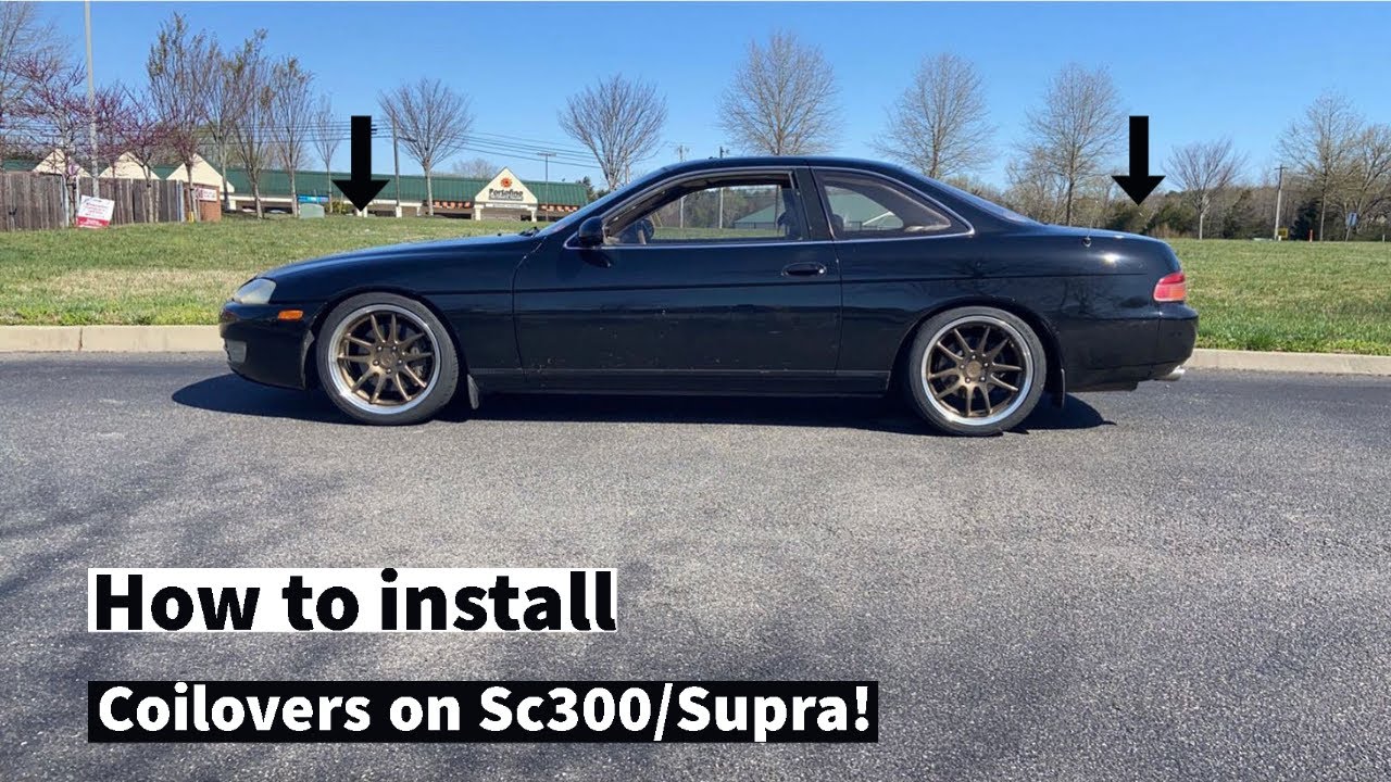 Coilover Install (How to...) On My 96 SC300!! (Tips and Tricks) - YouTube