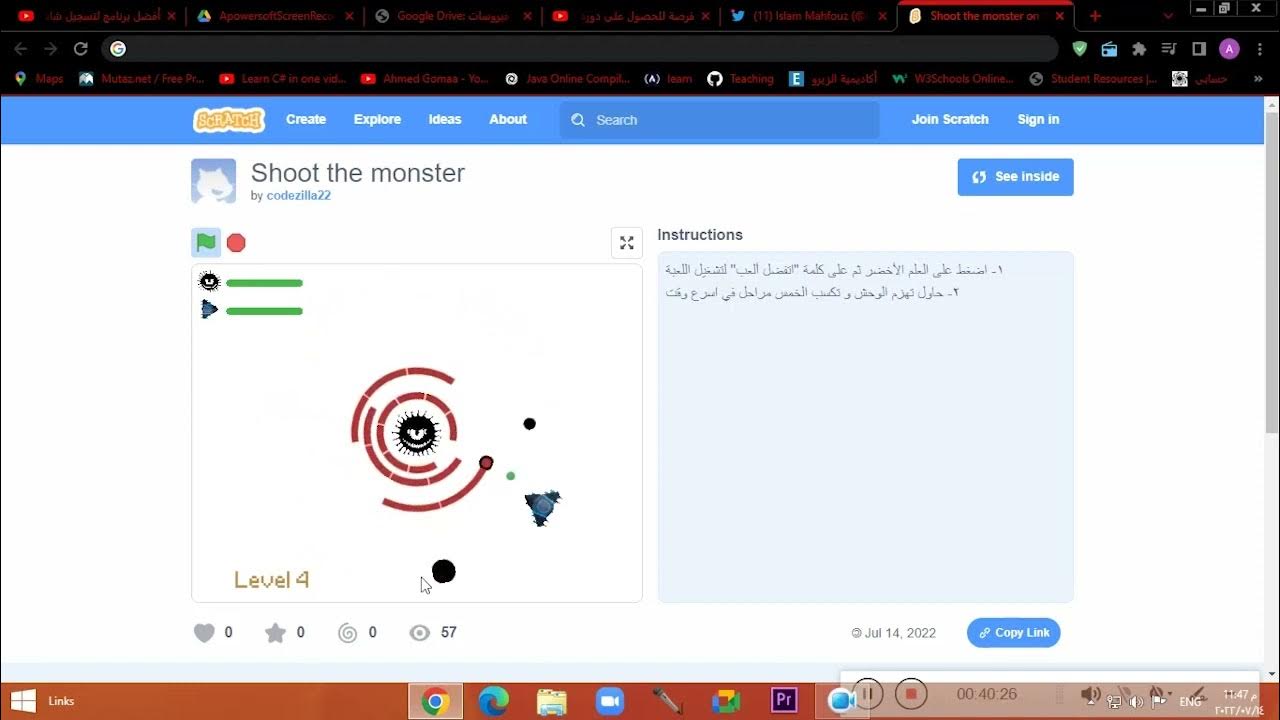 | codezilla الفوز في مسابقة | اهزم وحش الياس 😅 - YouTube