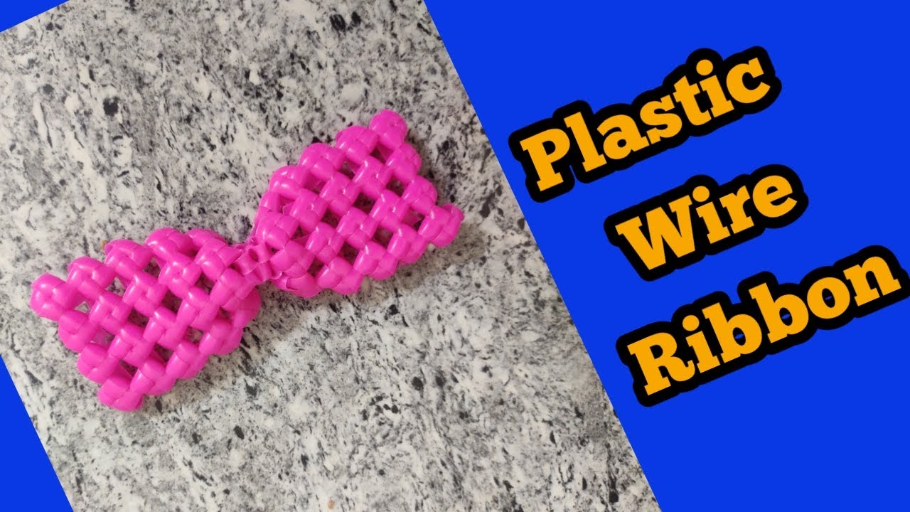 Plastic Wire Ribbon / Wire Ribbon making... - YouTube