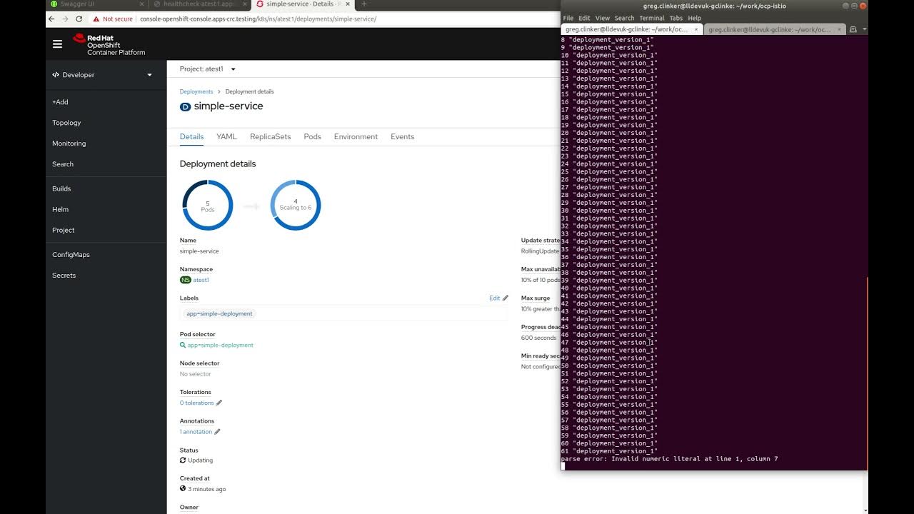 Openshift Rolling Deployment - YouTube