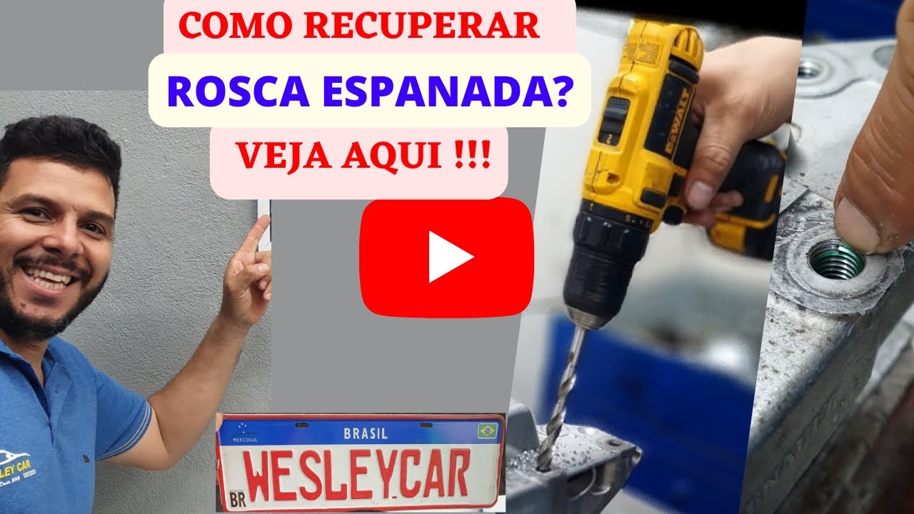 COMO RECUPERAR ROSCA ESPANADA?😯 - Motor Sandero - VEJA NESSE VÍDEO 😉 # ...