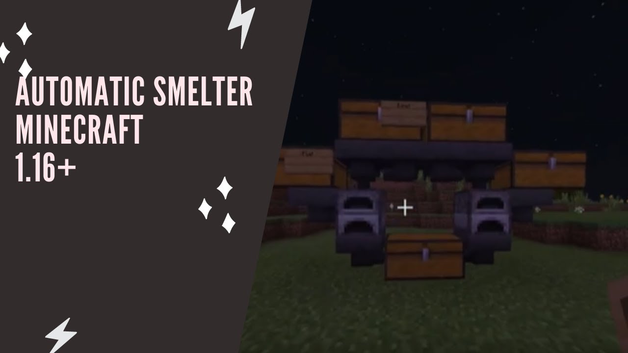 Automatic Item Smelter (1 minute build!) | Minecraft - YouTube
