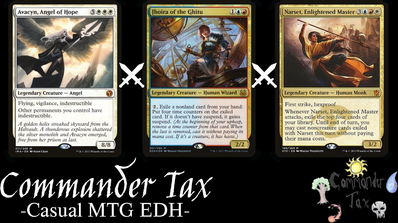 Commander Tax: S1E1: Avacyn vs. Jhoira vs. Narset | Magic the Gathering ...