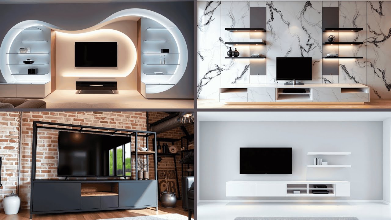Latest Model TV Unit Designs – Modern & Stylish Options - YouTube