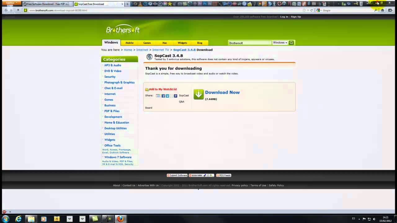 tutorial descarga e instalacion sopcast - YouTube