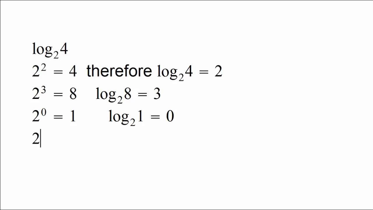 Log As An Inverse Function YouTube