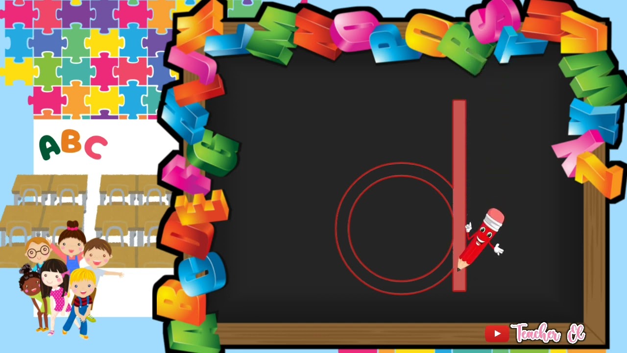 Cara Menulis Huruf D | How to Write the Letter "D" - YouTube