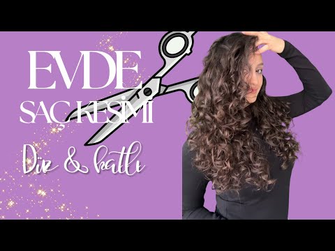 Evde | Düz ve Kıvırcık Saç Kesimi Nasıl Yapılır? (Tüm Detaylar) 😍
