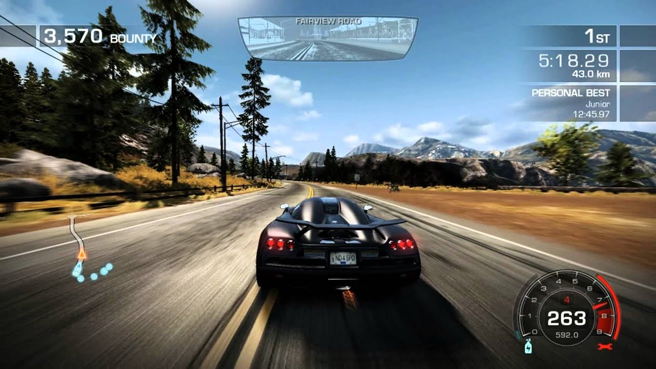 NEED FOR SPEED HOT PURSUIT - (KOENIGSEGG TIME). SEACREST TOUR "THE LAST ...