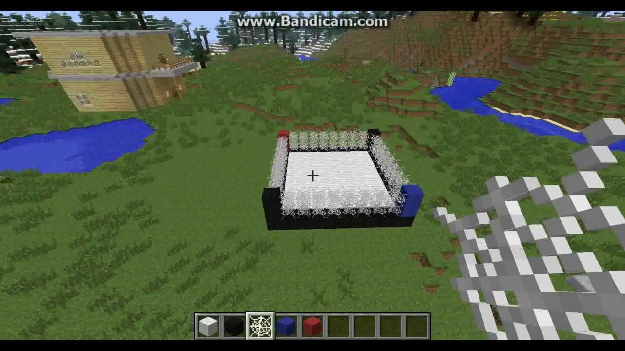 Minecraft building tutorials #5 - Boxing ring - YouTube