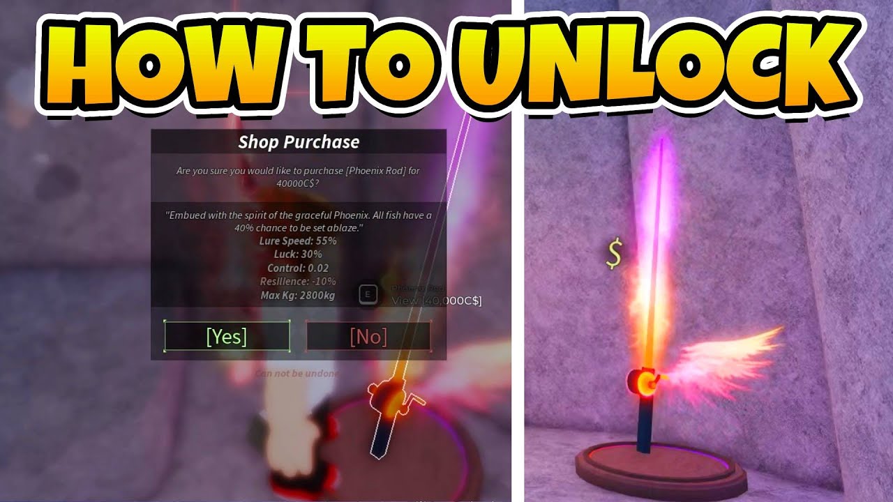How To Unlock PHOENIX ROD Fisch Roblox - YouTube