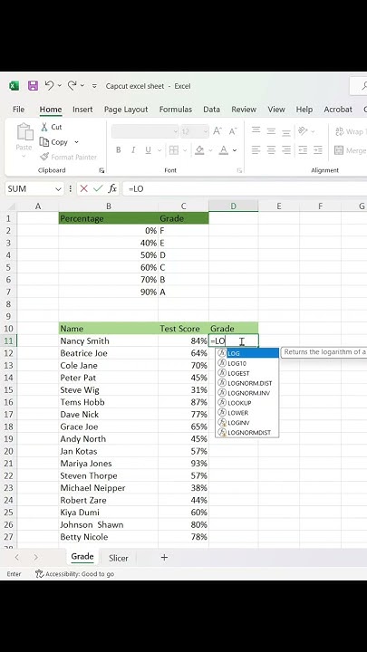 Excel Lookup Hack Sort Test Grades Like A Pro Excelspreadsheettips Exceltips Followformore