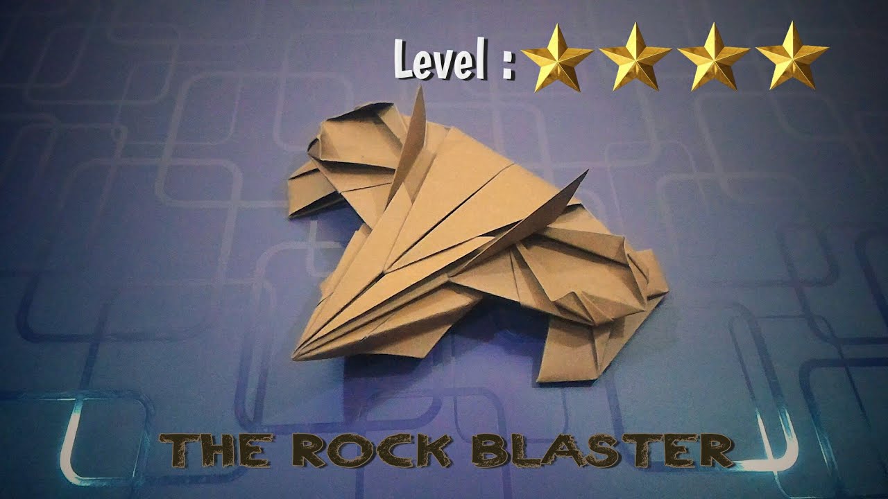 Origami Plane Papertoy - THE ROCK BLASTER - deyeight collection 2018 ...