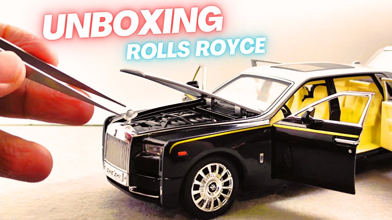 Unboxing Ultra Realistic Mini ROLLS ROYCE Phantom 1/24 Scale Diecast ...