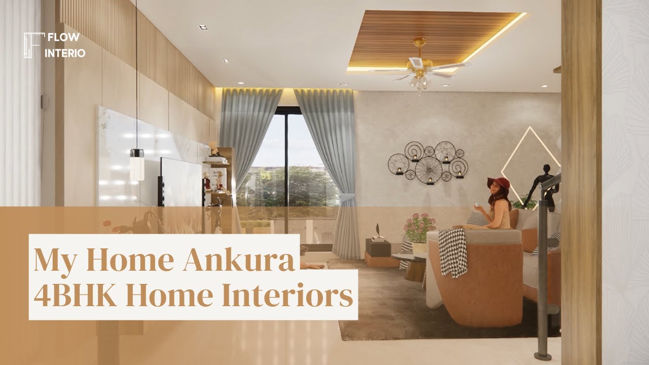 My Home Ankura 4BHK Home Interiors | Hyderabad Interiors | Flow Interio - YouTube