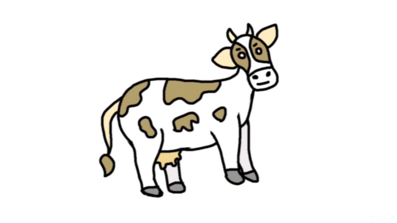 Cara Menggambar Sapi | How to Draw a Cow - YouTube