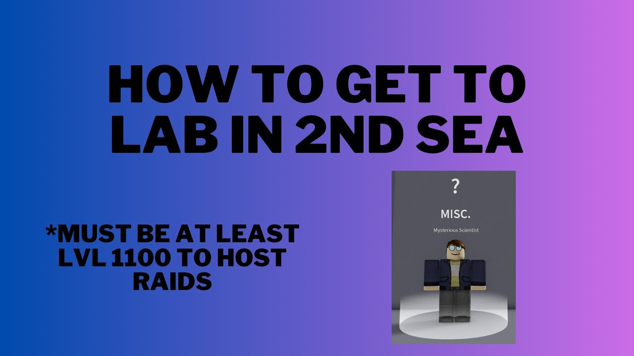 How to get to the Lab in Blox Fruits - YouTube