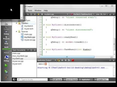 C++ Qt 70 Advanced Asynchronous QTcpServer with QThreadPool - YouTube
