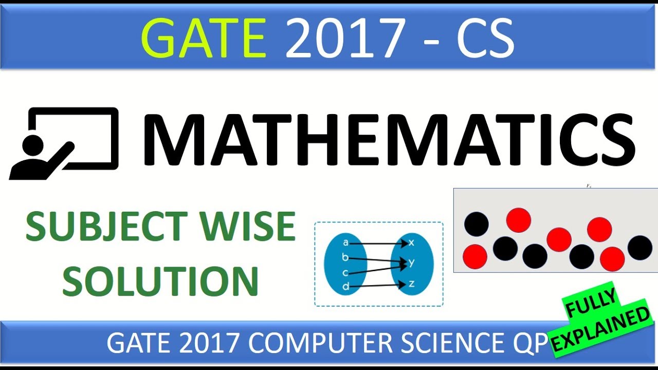Mathematics | GATE 2017 - Subject Wise Complete Solution - YouTube