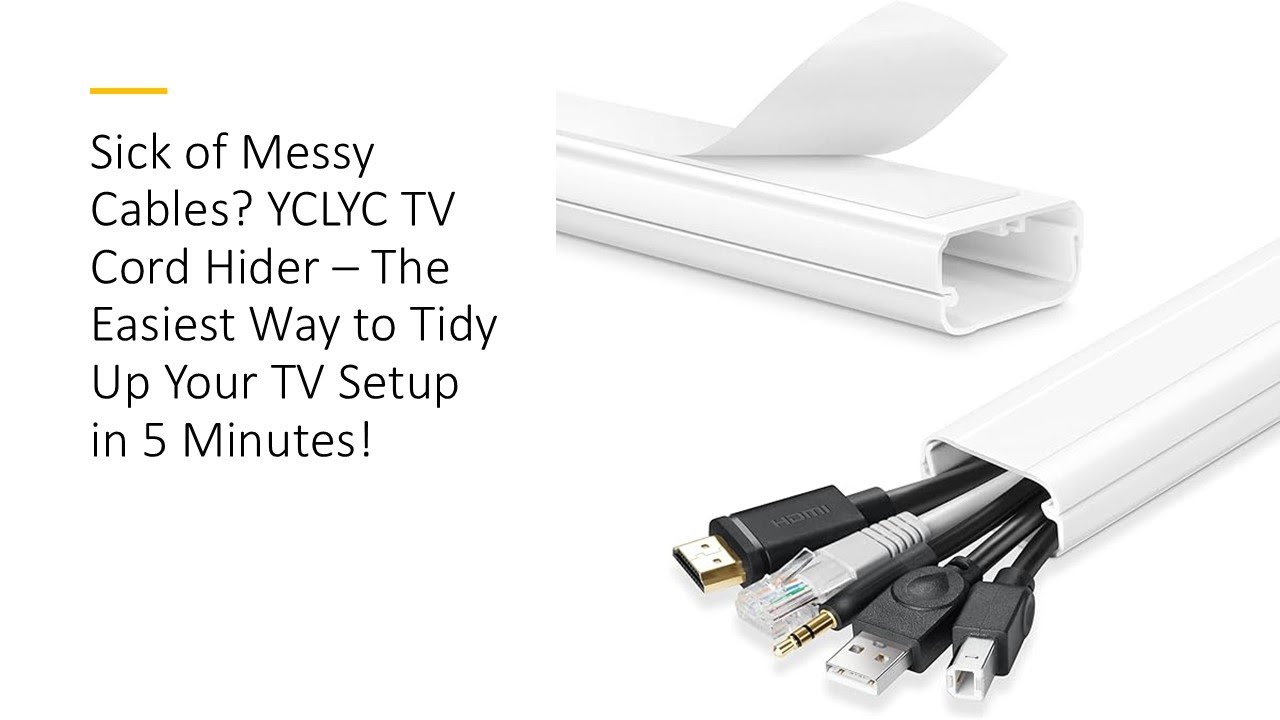 Sick of Messy Cables? YCLYC TV Cord Hider – The Easiest Way to Tidy Up ...