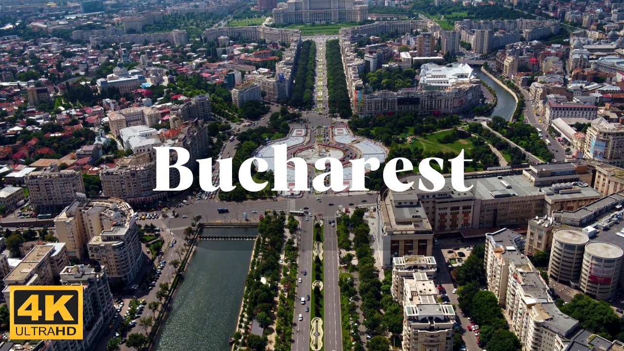 Experience the BEST Aerial Views of Bucharest Romania in 4K! - YouTube