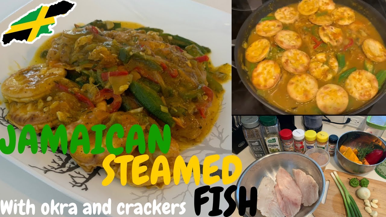 Jamaican Steam Fish | Steam snapper fillet with pumpkin, okra, and ...