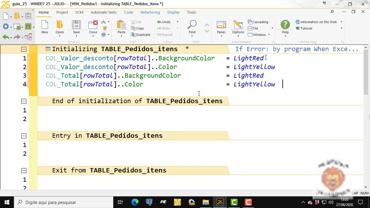 Guia Windev 25 - aula 163 - Adicionando totalizadores e atualizando a ...