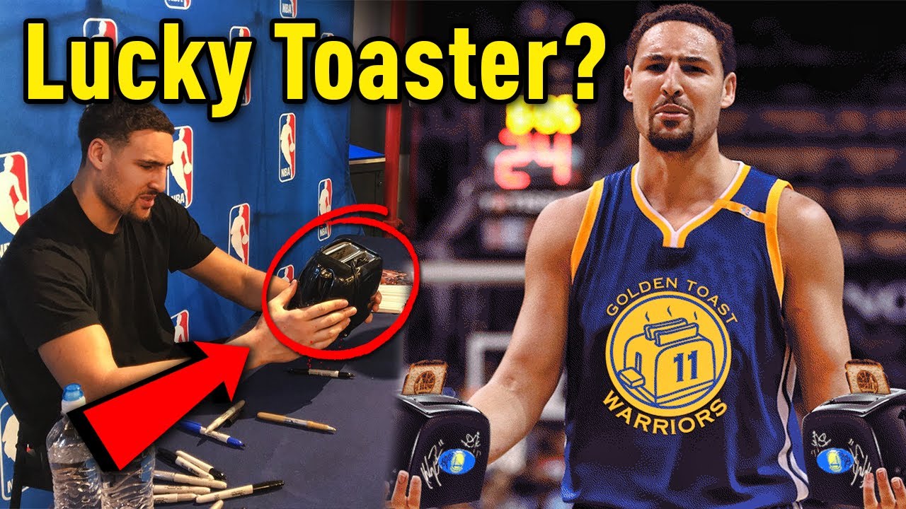 The Story Of Klay Thompson's LUCKY TOASTER! | The Warriors Lucky Charm ...