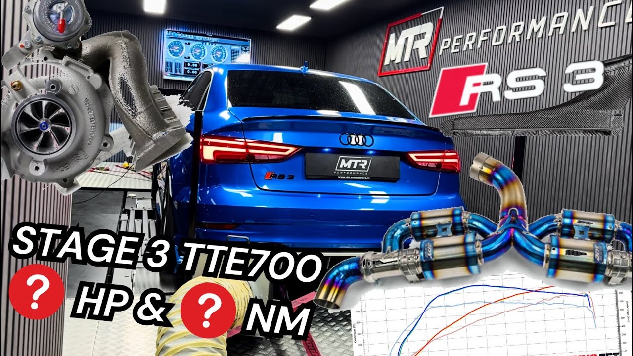 Audi RS3 Project TTE700, JDY Titanium, Eventuri | Dyno Runs Results ...