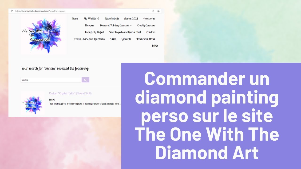 Tuto: comment commander un diamond painting perso sur le site The One ...