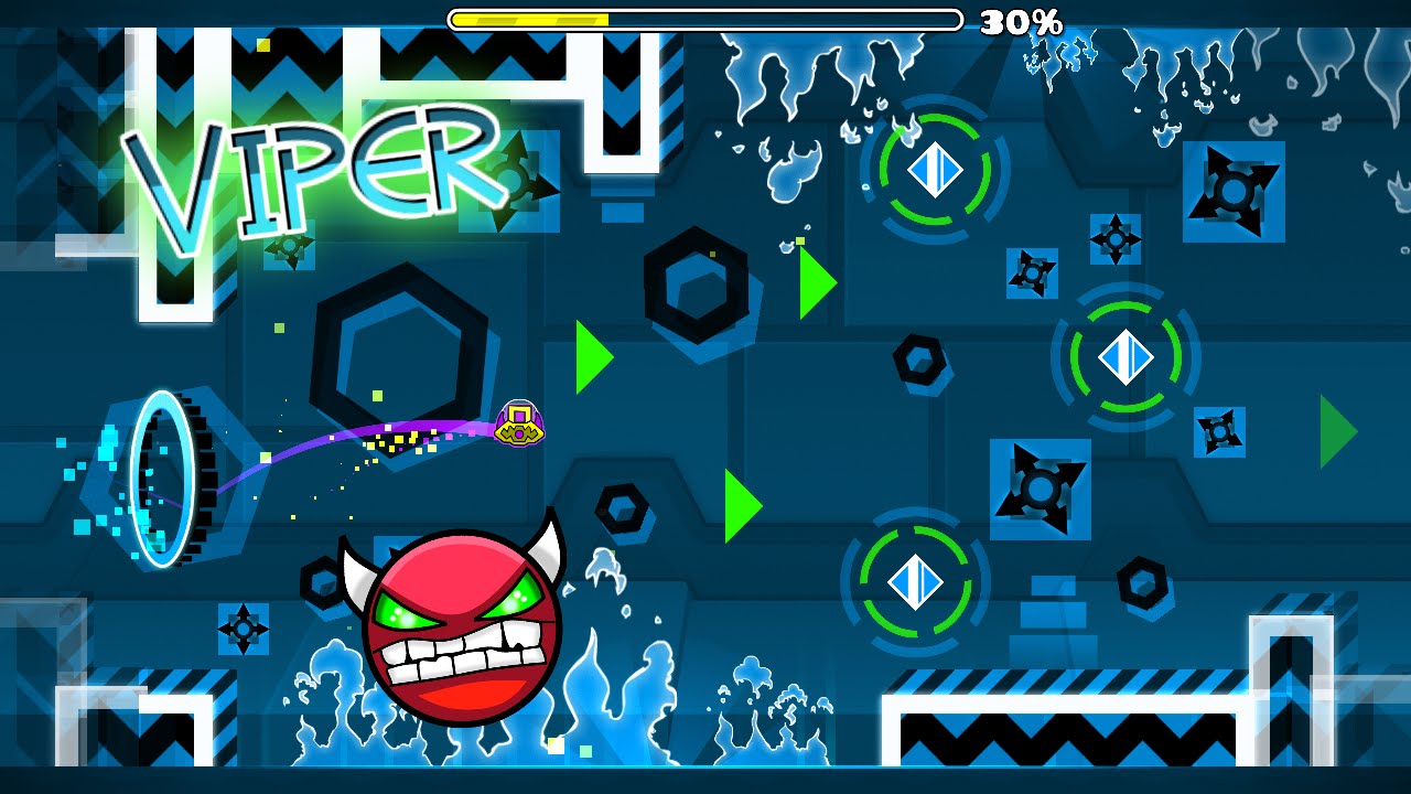 "Viper" (Demon) by Viprin [All Coins] | Geometry Dash 2.0 - YouTube