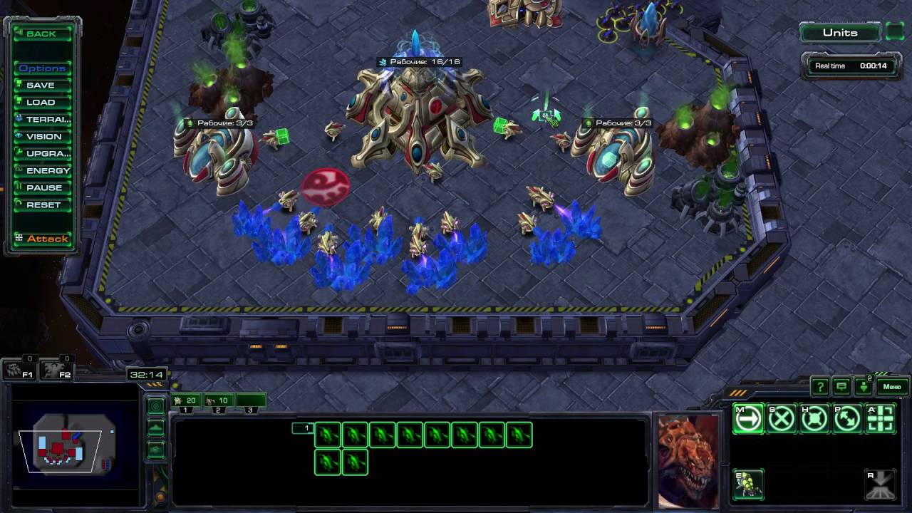 StarCraft 2 обучение (гайд) для новичков на русском. Mineral Walk ...