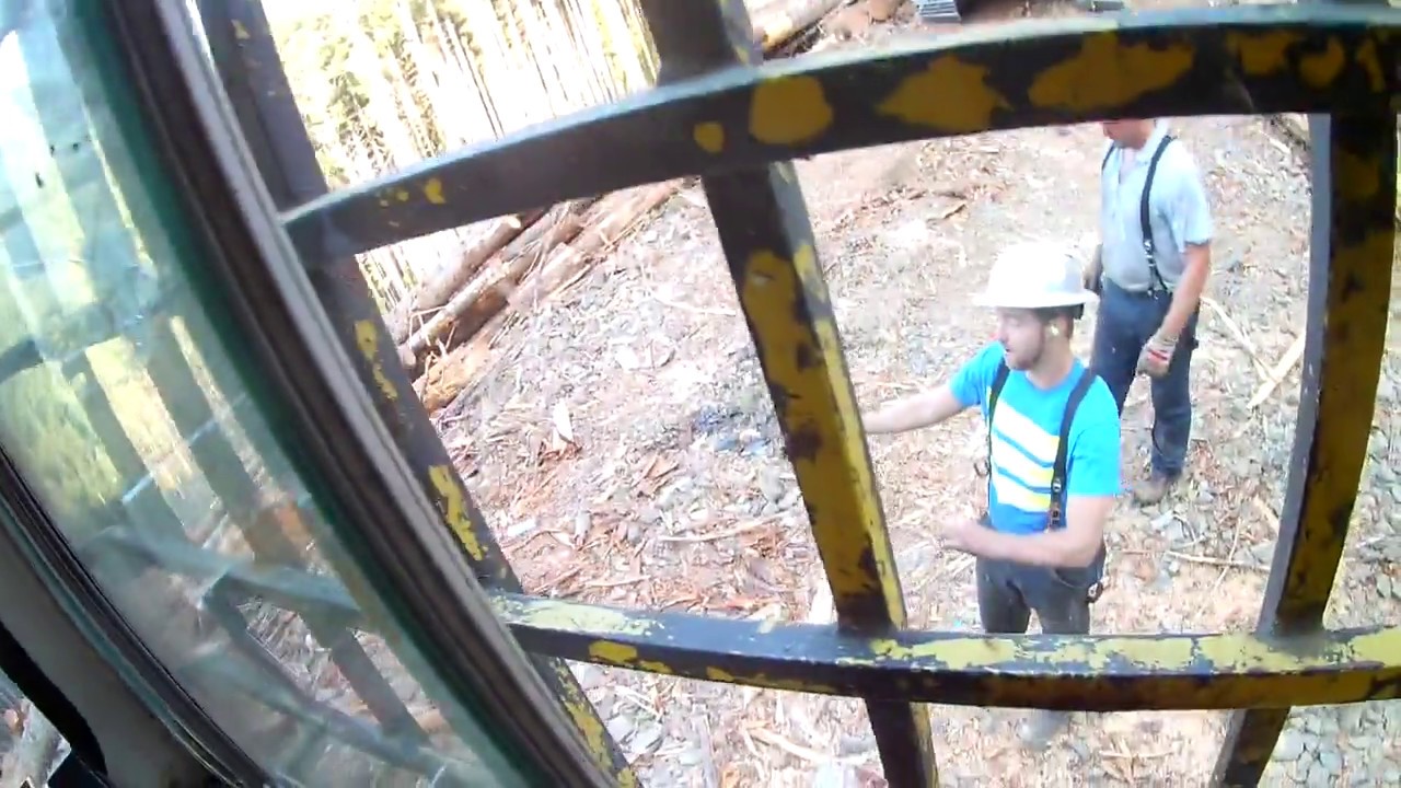 logging, Skidder yarder landing. - YouTube