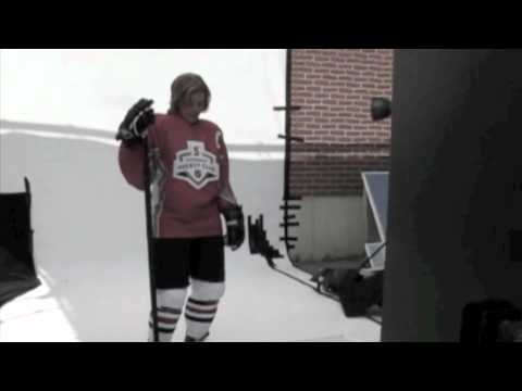 Dermot Cleary Shoots Jarome Iginla - YouTube