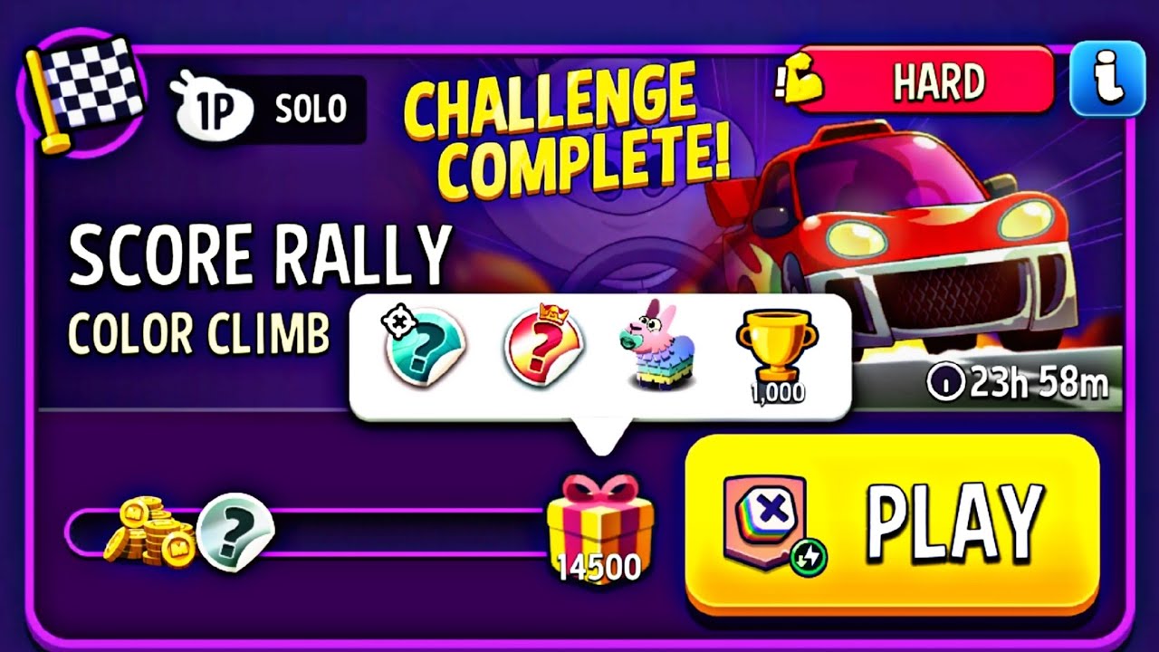 (Hard) color climb score really solo challenge match masters today ...