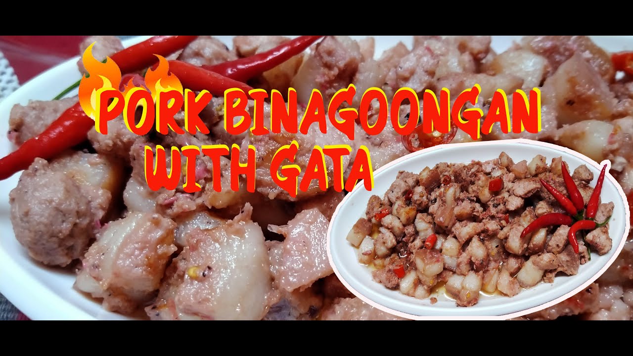 How to cook PORK BINAGOONGAN WITH GATA #005 - YouTube