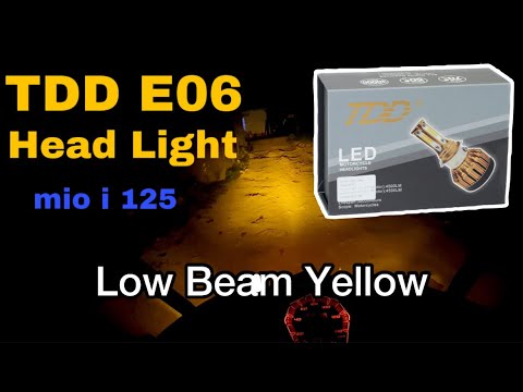 TDD E06 HeadLight #yamaha #mio #ledheadlights #scooter #tdd - YouTube