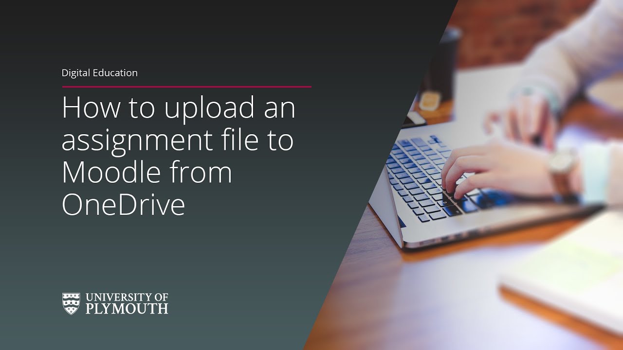 How to upload a file to Moodle from OneDrive - YouTube