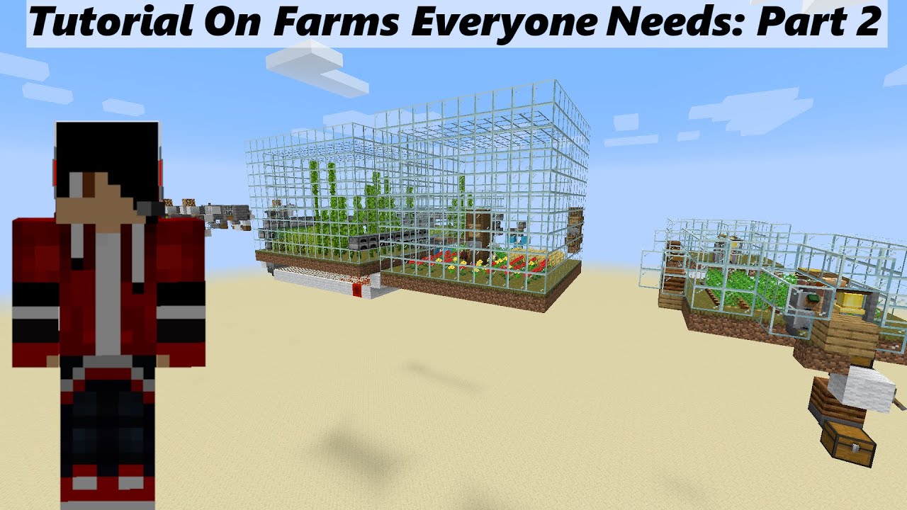 Minecraft Tutorial: Farms That Everyone Needs: Part 2 - YouTube
