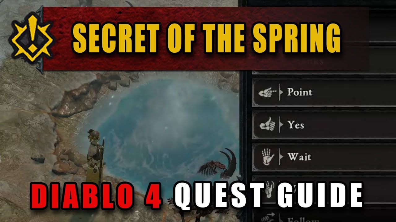 Secret of the Spring Diablo 4 Quest Guide - YouTube