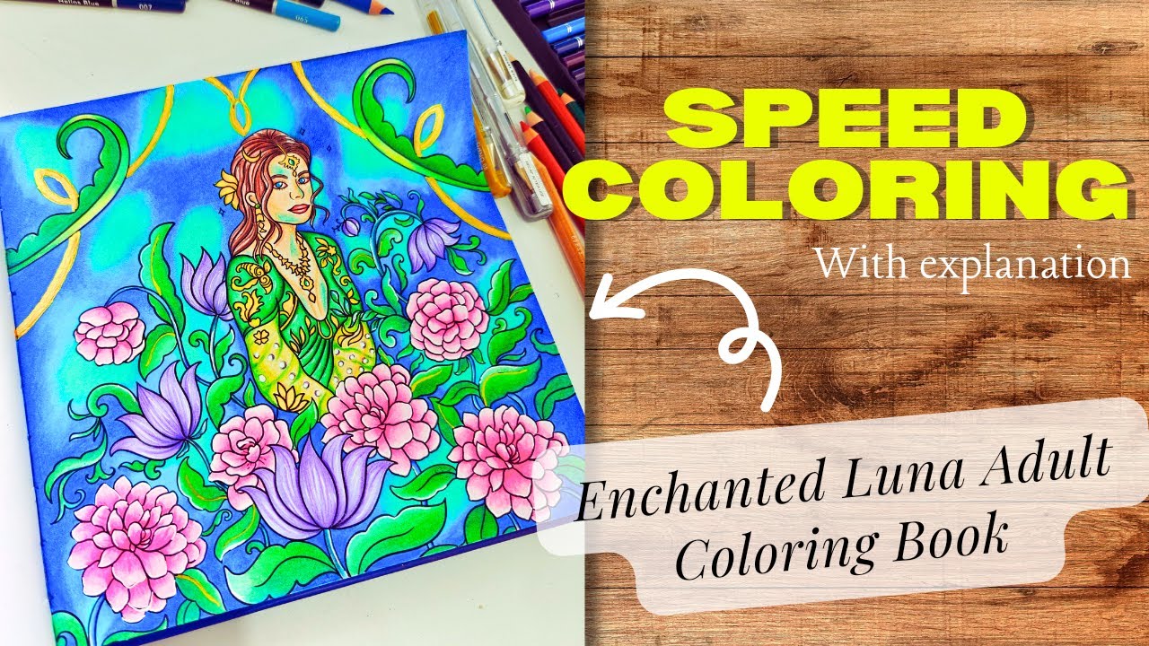 Want to Reduce Stress? Try ENCHANTED LUNA Coloring Book Now - YouTube