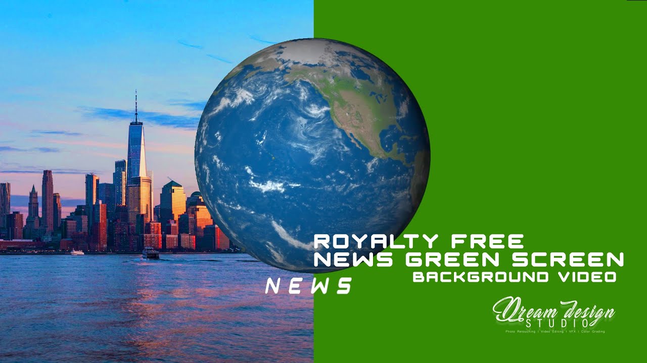 ROYALTY FREE NEWS GREEN SCREEN I Dream Designed Studio 2020 - YouTube