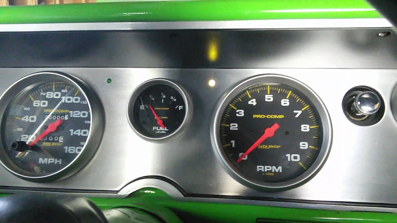 64 chevelle custom dash. - YouTube