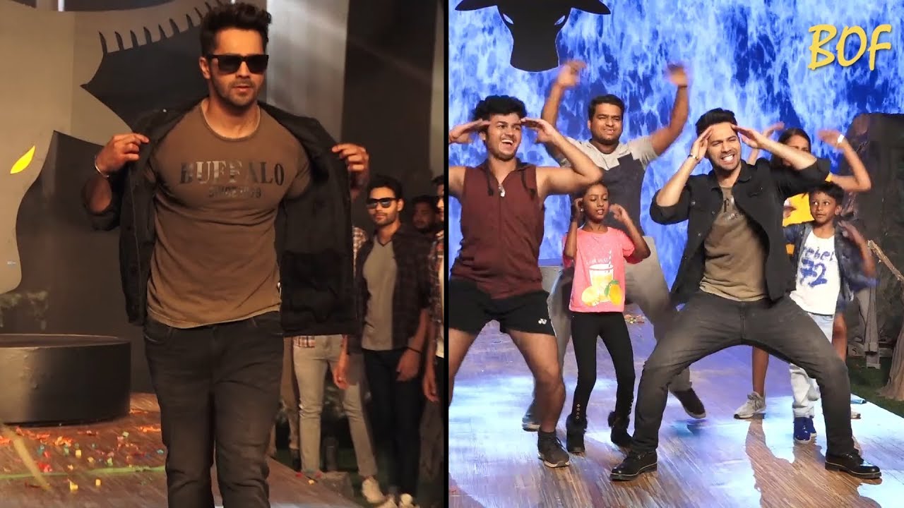 Varun Dhawan Ramp Walk on Buffalo Clothing Celebration of 40 years ...