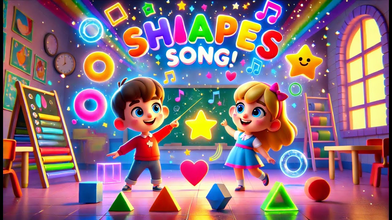 🎵 Learn Shapes with Alex & Lily | Fun 3D Shapes Song for Kids@lalafun ...