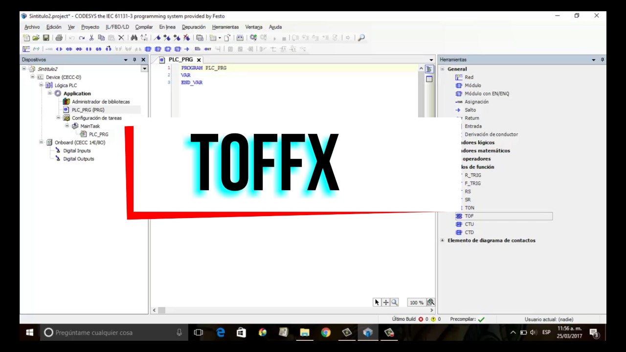 Como programar en codesys temporizadores ton , tp, toff y contadores1 ...