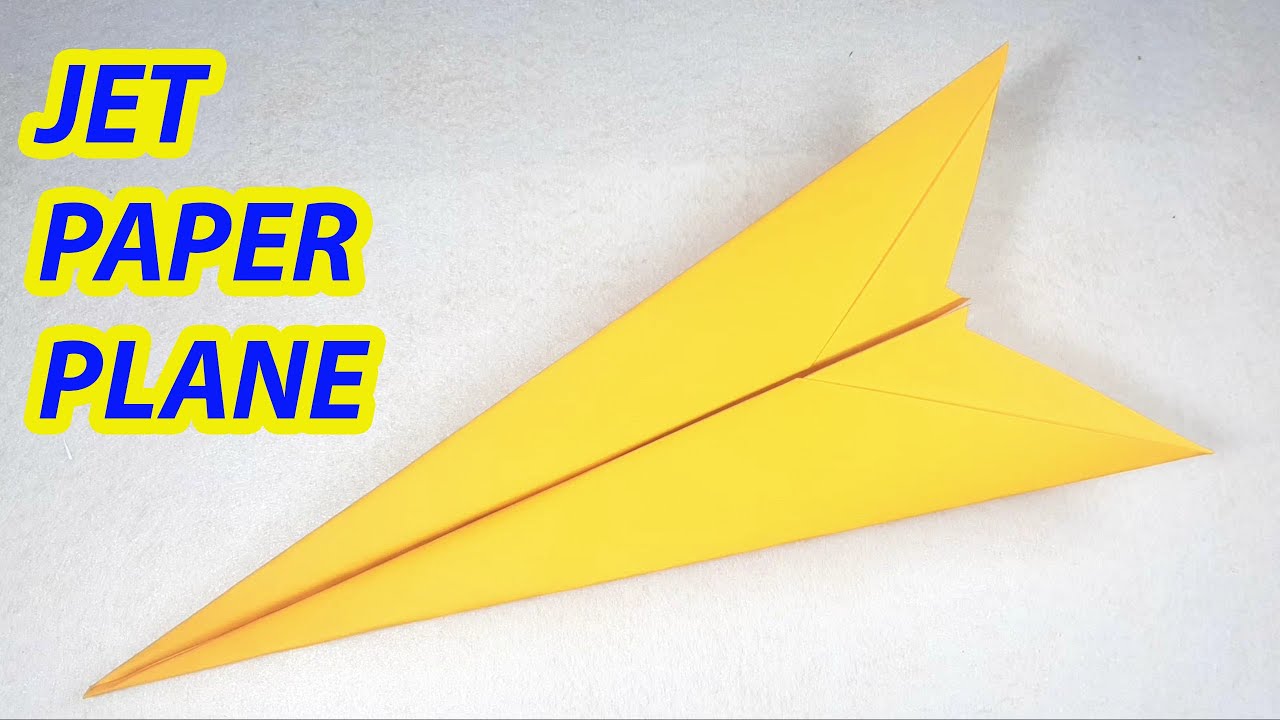 How to make paper plane that flies far and straight | Paper Planes ...