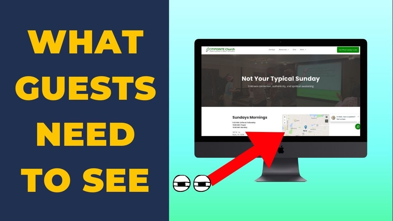 What Should Be On A Plan A Visit Page? | Church Website Tips - YouTube