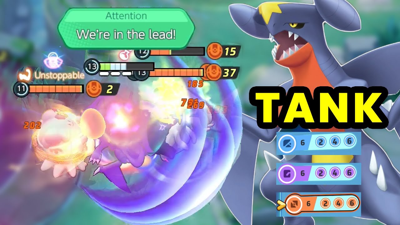 TankChomp Feat. Dragon Moves - Pokémon Unite Garchomp Gameplay - YouTube