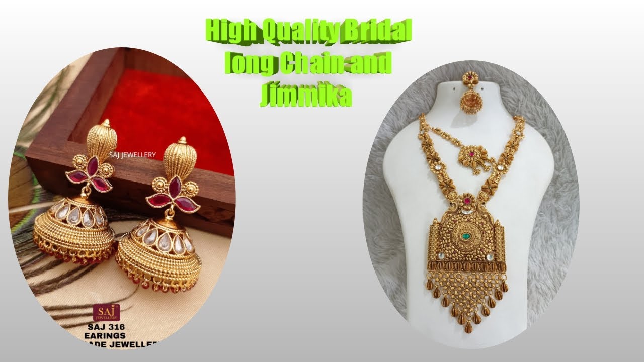 High Quality Long Chain and Jimmika #AnayAnayFashions - YouTube